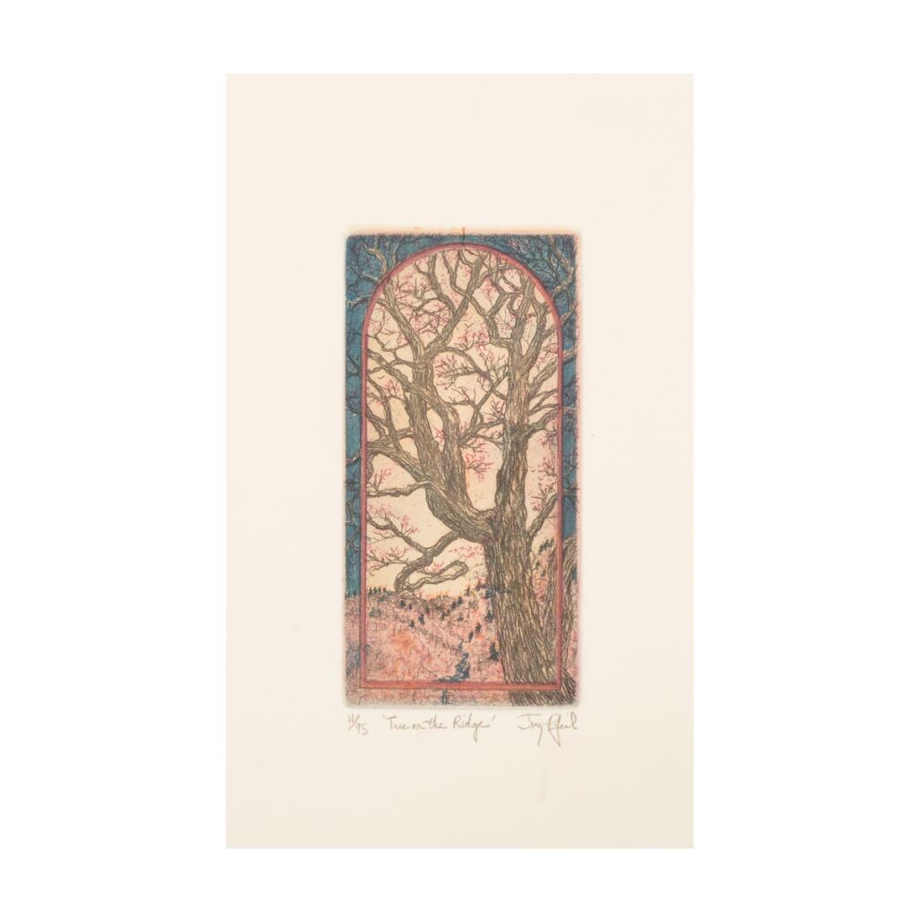 ‘Tree on the Ridge’ Etching – Southern Highland Craft Guild