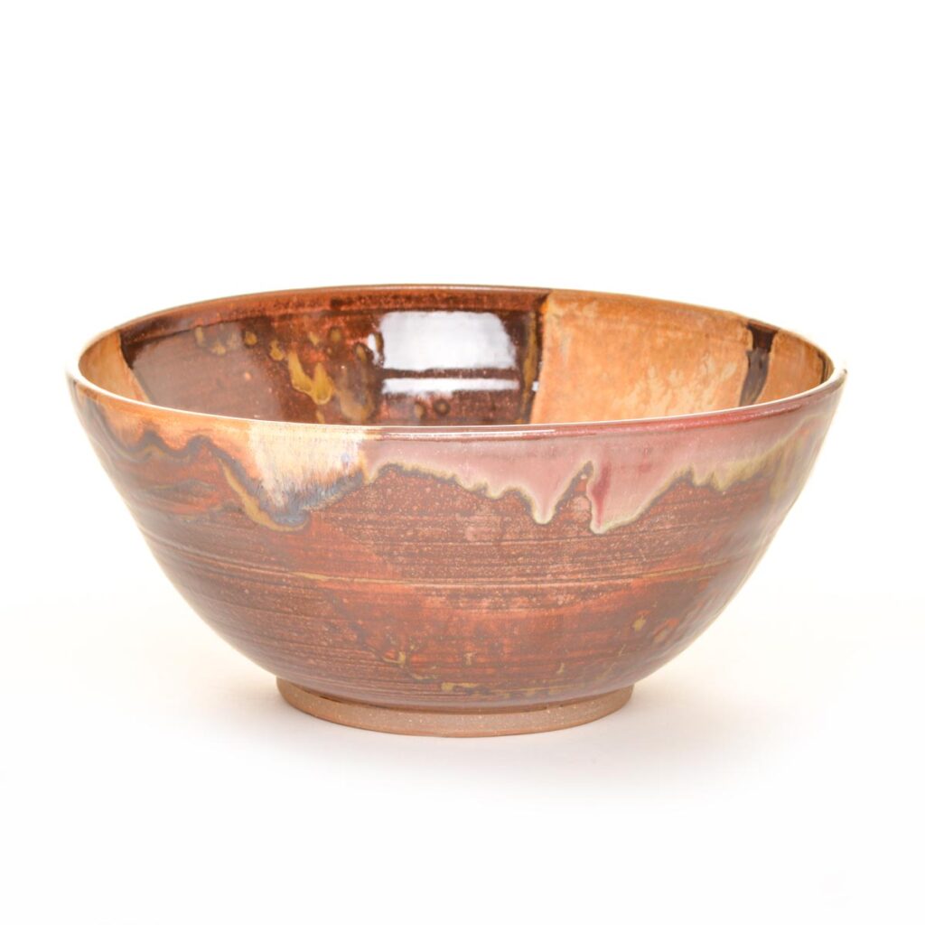 Red and Brown Ceramic Serving Bowl – Southern Highland Craft Guild