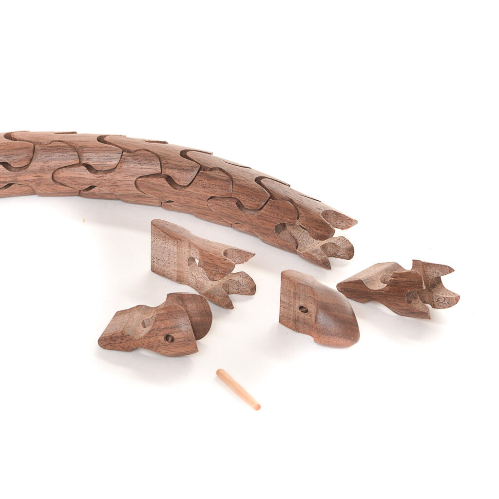 Wooden Snake Puzzle – Southern Highland Craft Guild
