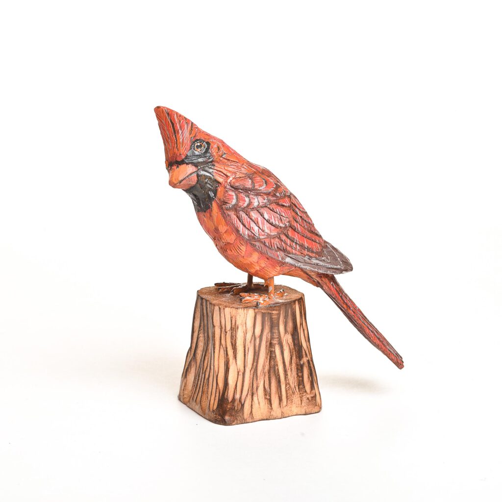 “Cardinal” Wood Block Print | Southern Highland Craft Guild