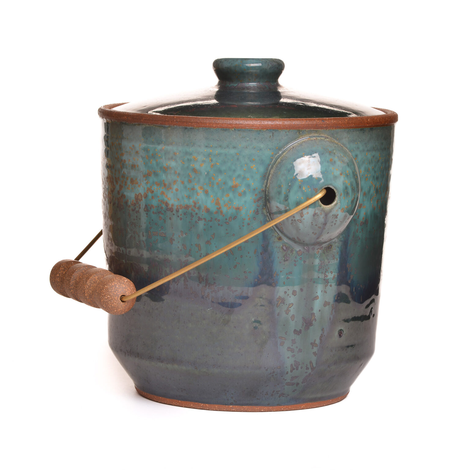 Brilliant Green Ceramic Compost Bucket – Southern Highland Craft Guild