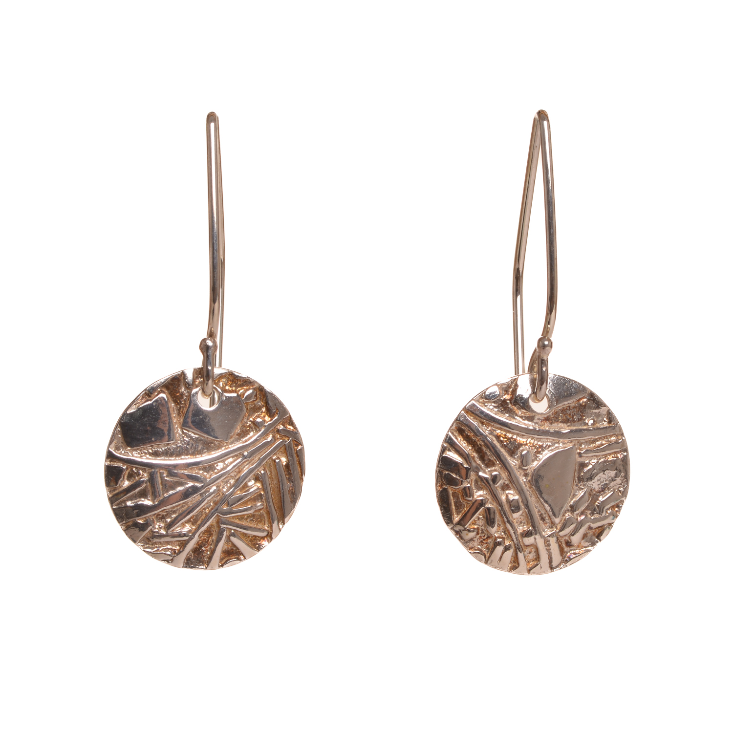 Sterling Silver Abstract Puff Earrings – Southern Highland Craft Guild