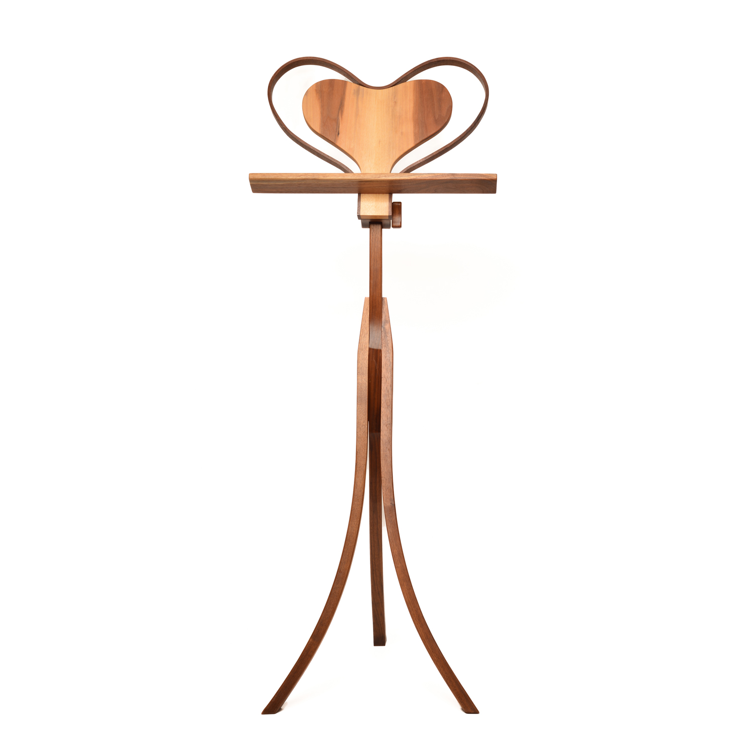 Walnut Heart Shaped Music Stand – Southern Highland Craft Guild