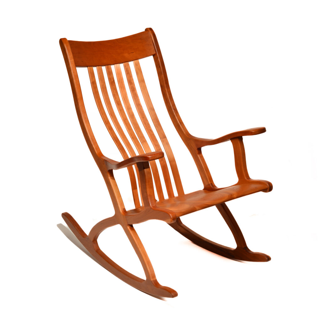 Cherry Rocking Chair with Cherry Slats – Southern Highland Craft Guild