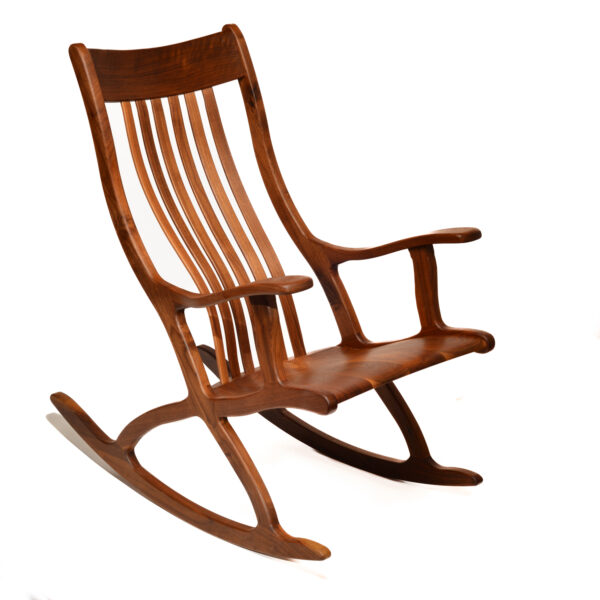 Walnut Rocking Chair with Walnut Slats – Southern Highland Craft Guild