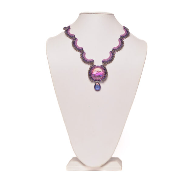 Purple Curves, Necklace – Southern Highland Craft Guild